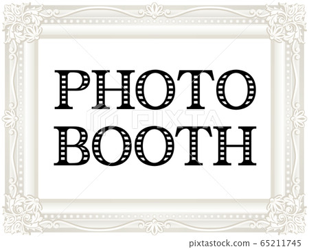 Photo booth welcome board white frame - Stock Illustration [65211745 ...