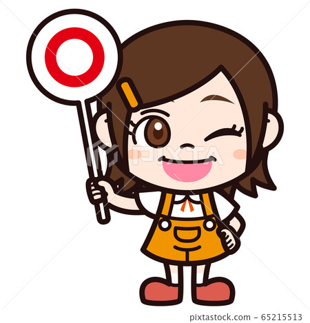 Girl correct answer - Stock Illustration [65215513] - PIXTA