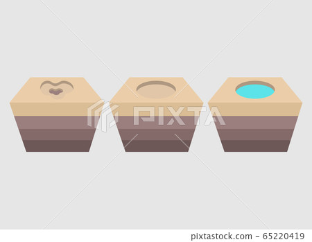 3D strata - Stock Illustration [65220419] - PIXTA