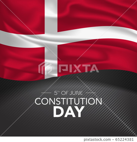 Denmark constitution day greeting card, banner,... - Stock Illustration ...