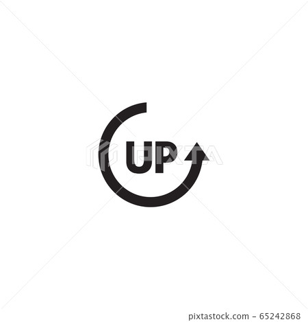 Up text logo icon design template - Stock Illustration [65242868] - PIXTA