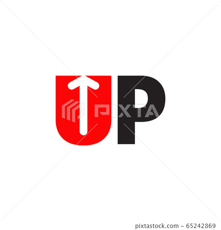 Up text logo icon design template - Stock Illustration [65242869] - PIXTA