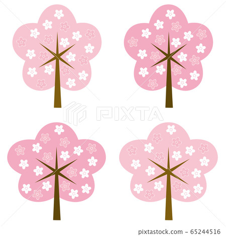 Cherry tree pattern 2 - Stock Illustration [65244516] - PIXTA