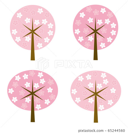Cherry tree pattern 5 - Stock Illustration [65244560] - PIXTA