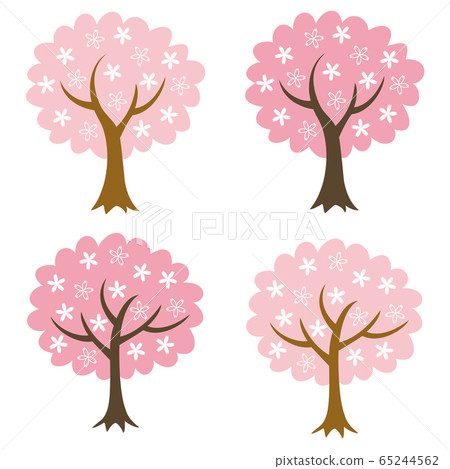 Cherry tree pattern 7 - Stock Illustration [65244562] - PIXTA