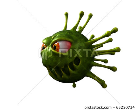 Evil Germ Cartoon
