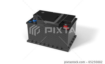 generic car battery. 3d illustration - Stock Illustration [65250882 ...