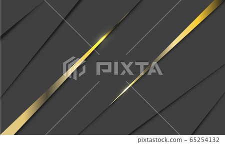 Abstract double gold line glossy triangle on...-插圖素材 [65254132] - PIXTA圖庫