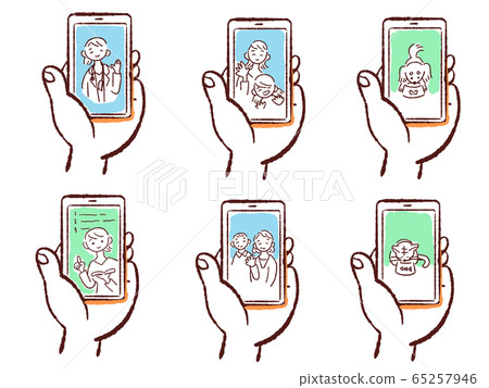 Smartphone remote - Stock Illustration [65257946] - PIXTA