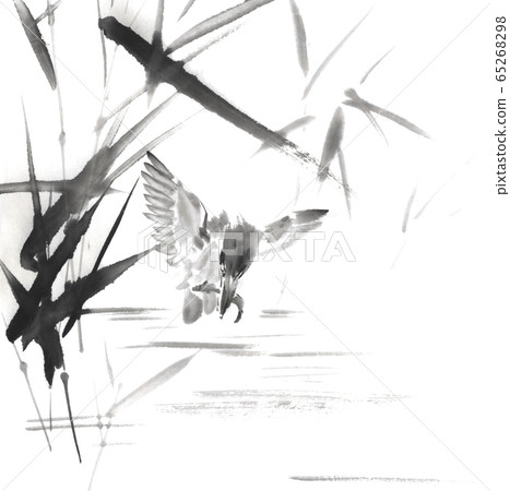 Jade ink painting - Stock Illustration [65268298] - PIXTA