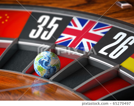 Learning English language concept. Earth as a ball - Stock Illustration ...