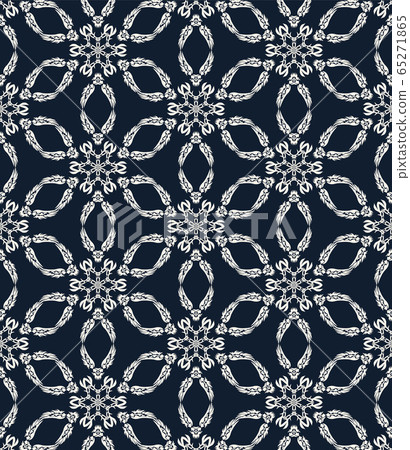 Abstract floral geometric texture. - Stock Illustration [65271865] - PIXTA