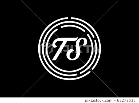Initial Monogram Letter T S Logo Design Vector... - Stock Illustration ...