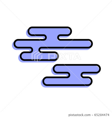Japanese style icon [cloud] - Stock Illustration [65284474] - PIXTA