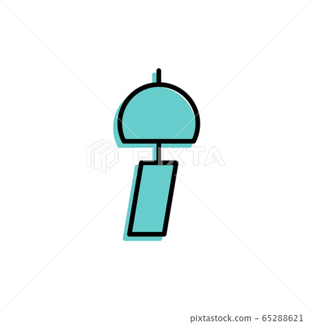 Japanese style icon [wind bell] - Stock Illustration [65288621] - PIXTA