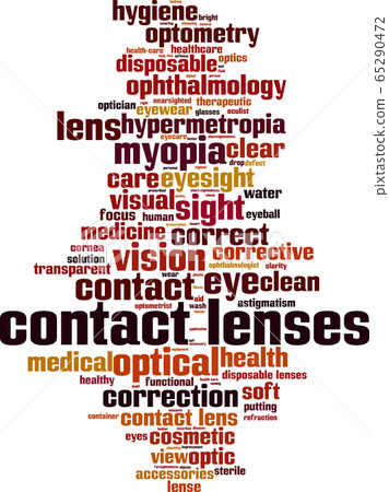 Contact lenses word cloud-插圖素材 [65290472] - PIXTA圖庫