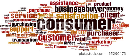 Consumer word cloud - Stock Illustration [65290473] - PIXTA