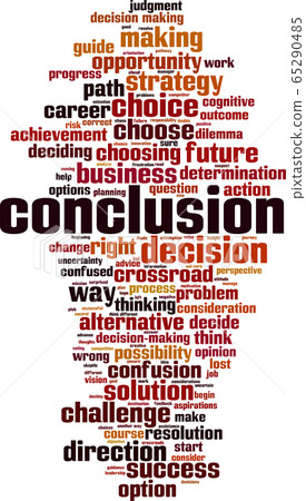 Conclusion word cloud - Stock Illustration [65290485] - PIXTA