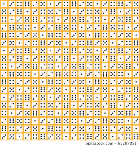 Flat dice pattern. Vector seamless background - Stock Illustration ...