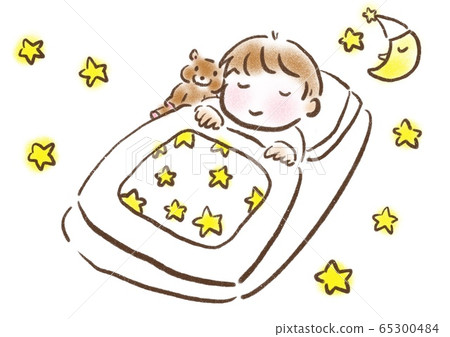 Sleeping child illustration - Stock Illustration [65300484] - PIXTA