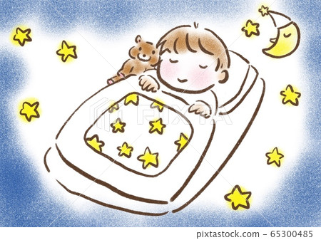 Sleeping child illustration - Stock Illustration [65300485] - PIXTA