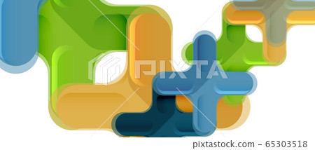 Glossy multicolored plastic style cross... - Stock Illustration ...