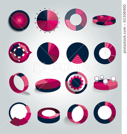 Pie chart, graph design. Simply color editable.... - Stock Illustration ...