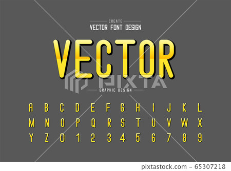Reflective font and alphabet vector, Gradient... - Stock Illustration ...