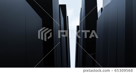abstract city sky scraper structure background 3d - Stock Illustration ...