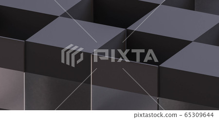 abstract dark cubes checkerboard maze texture - Stock Illustration ...