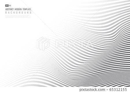 Abstract black wavy design artwork pattern... - Stock Illustration ...