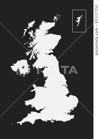 Creative map country United Kingdom, UK, Britain - Stock Illustration ...