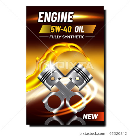 Car Engine Repair Service Advertise Poster Vector - Stock Illustration ...