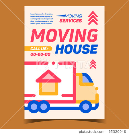 Moving House Service Advertising Banner Vector... - Stock Illustration ...