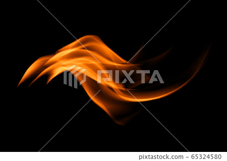 Flame wavy background material - Stock Illustration [65324580] - PIXTA