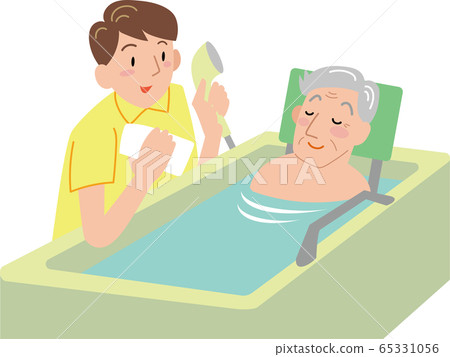 Bath assistance - Stock Illustration [65331056] - PIXTA