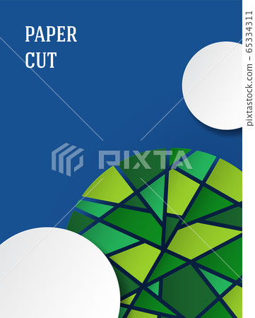 Abstract background in paper style. Poster with - Stock Illustration ...