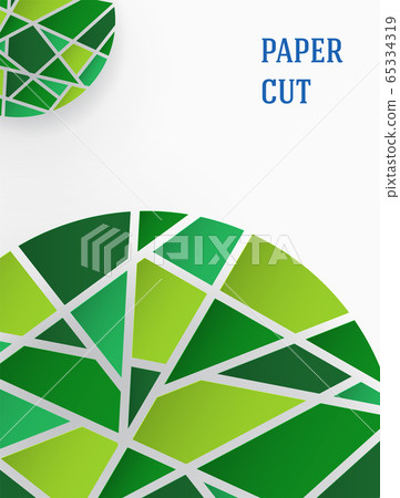 Abstract background in paper style. Poster with - Stock Illustration ...