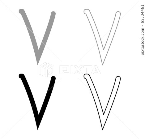 Nu greek symbol small letter lowercase font icon - Stock Illustration ...