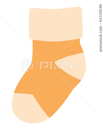 Orange baby socks - Stock Illustration [65339546] - PIXTA