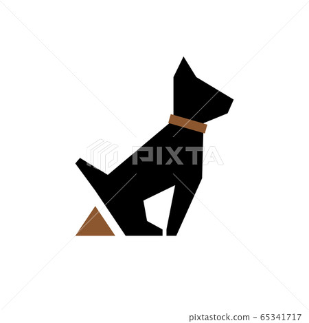 Dog pooping icon - Stock Illustration [65341717] - PIXTA