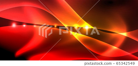 Abstract background. Shiny design neon waves... - Stock Illustration ...