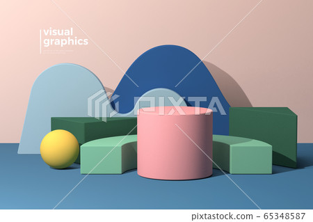3D rendering colorful background 020 - Stock Illustration [65348587 ...