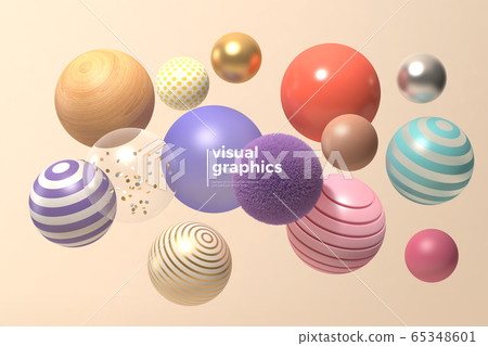 3D rendering colorful background 008 - Stock Illustration [65348601 ...