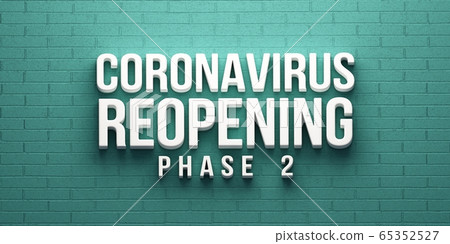Covid-19 Coronavirus Reopening Phase 2 banner.... - Stock Illustration ...