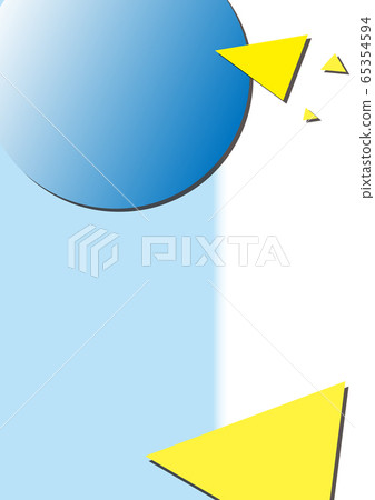 Background with floating round triangles - Stock Illustration [65354594 ...