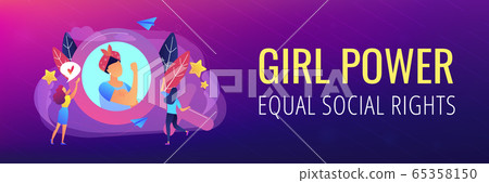 Feminism header or footer banner. - Stock Illustration [65358150] - PIXTA