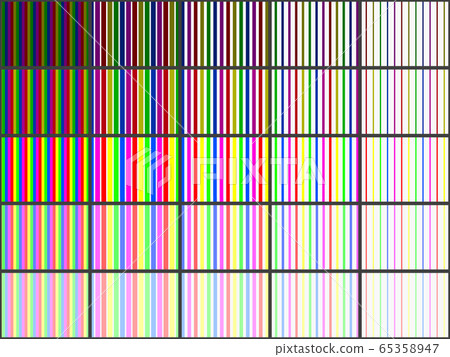 25 kinds of 5 color stripes - Stock Illustration [65358947] - PIXTA
