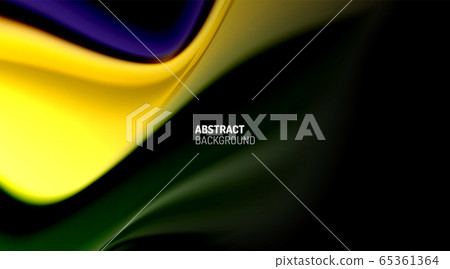 Liquid colors fluid gradients on black background - Stock Illustration ...