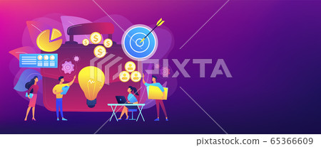 Project initiation concept banner header - Stock Illustration [65366609 ...